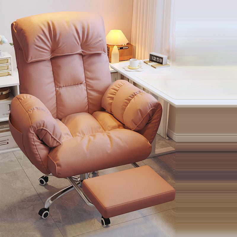 Desk Chair | Fabric & Stainless Steel | Adjustable Backrest & Swivel B ...