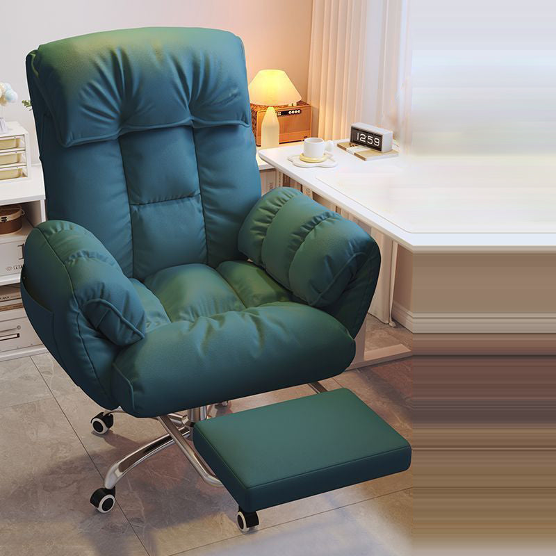 Desk Chair | Fabric & Stainless Steel | Adjustable Backrest & Swivel B ...